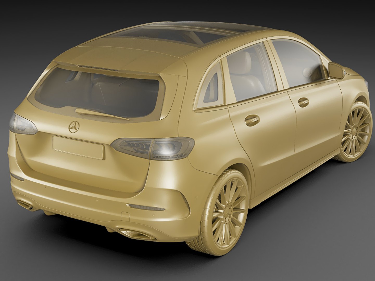 Mercedes B B-class Model - TurboSquid 1346731