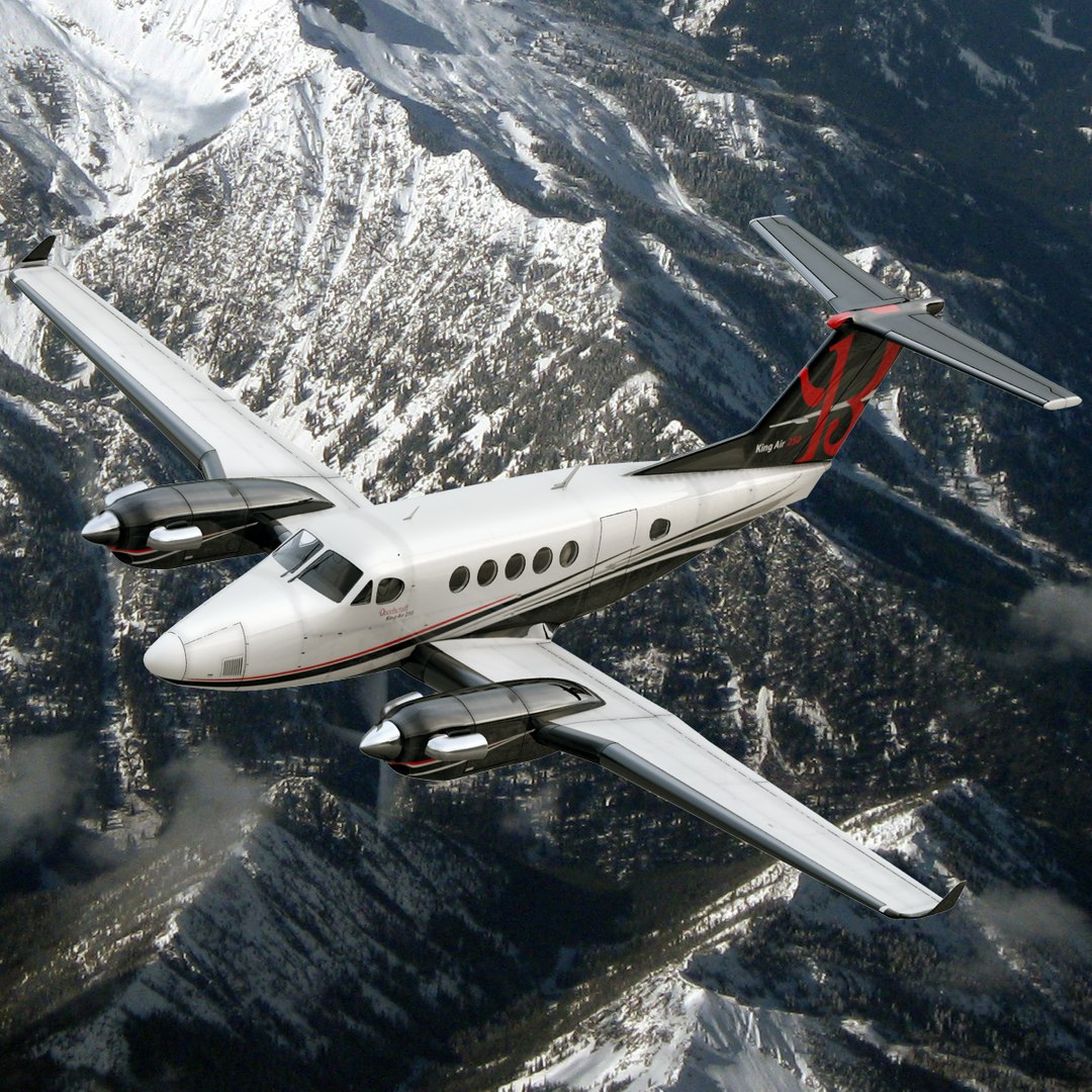 Beechcraft King Air 200 3d Model