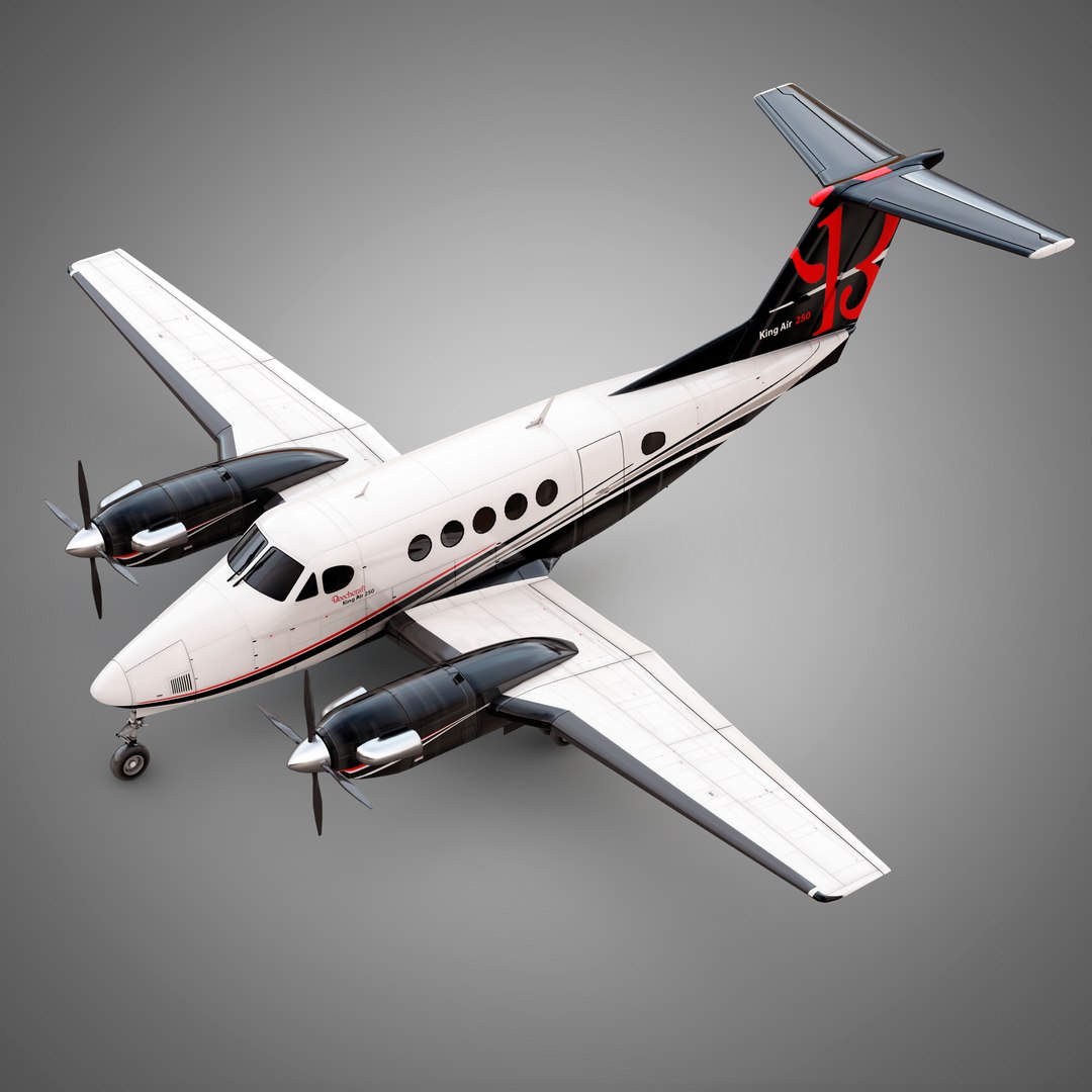 Beechcraft King Air 200 3d Model