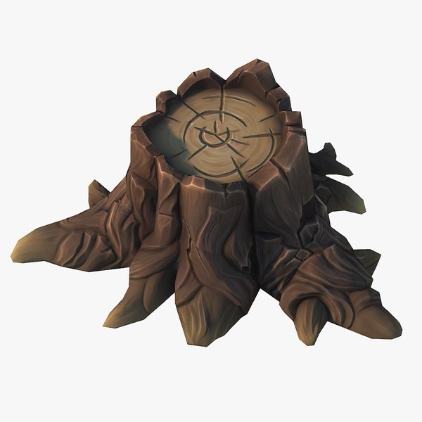 3d cartoon stump