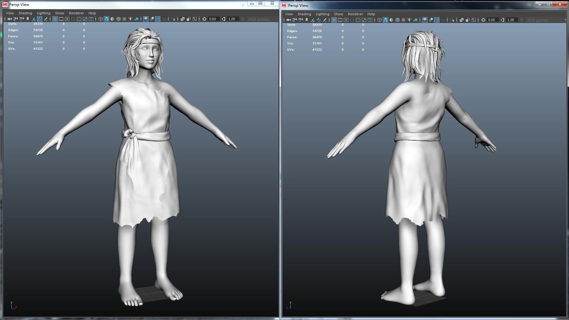 3D Model Primitive Woman - TurboSquid 2056056
