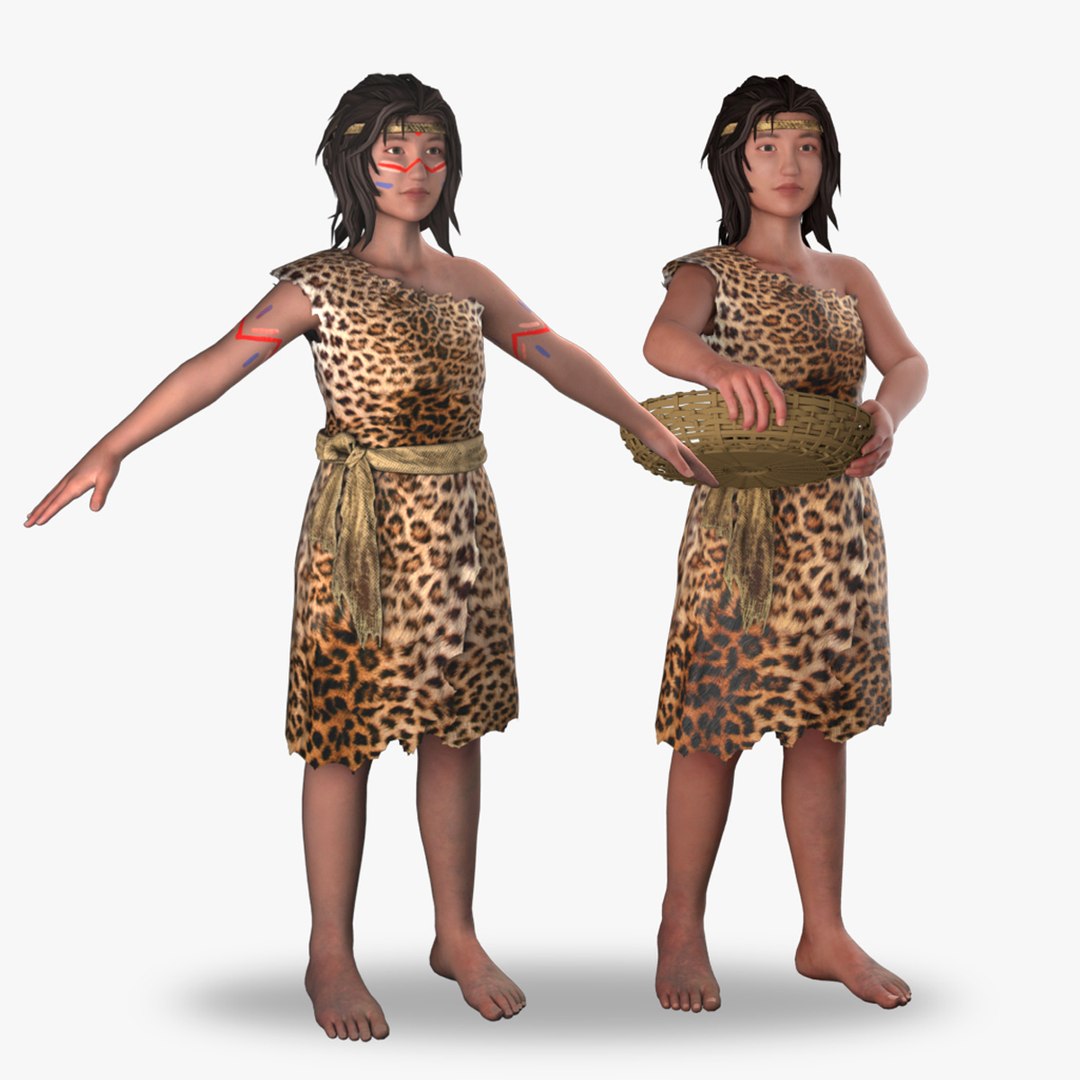 3D model primitive woman - TurboSquid 2056056