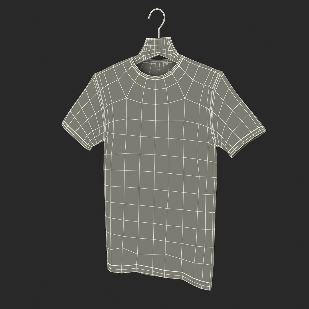 Hanging T Shirt 3d Model