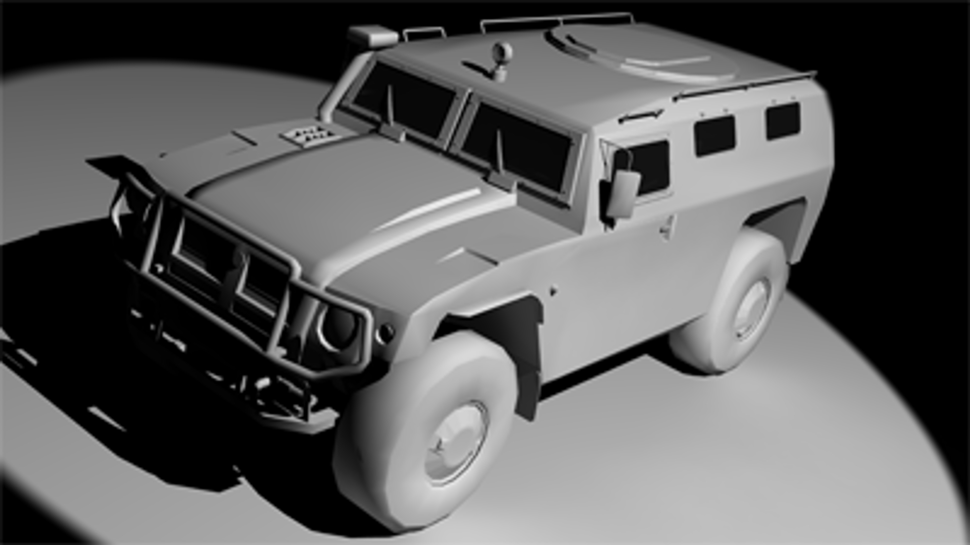3d model gaz tigr 2330