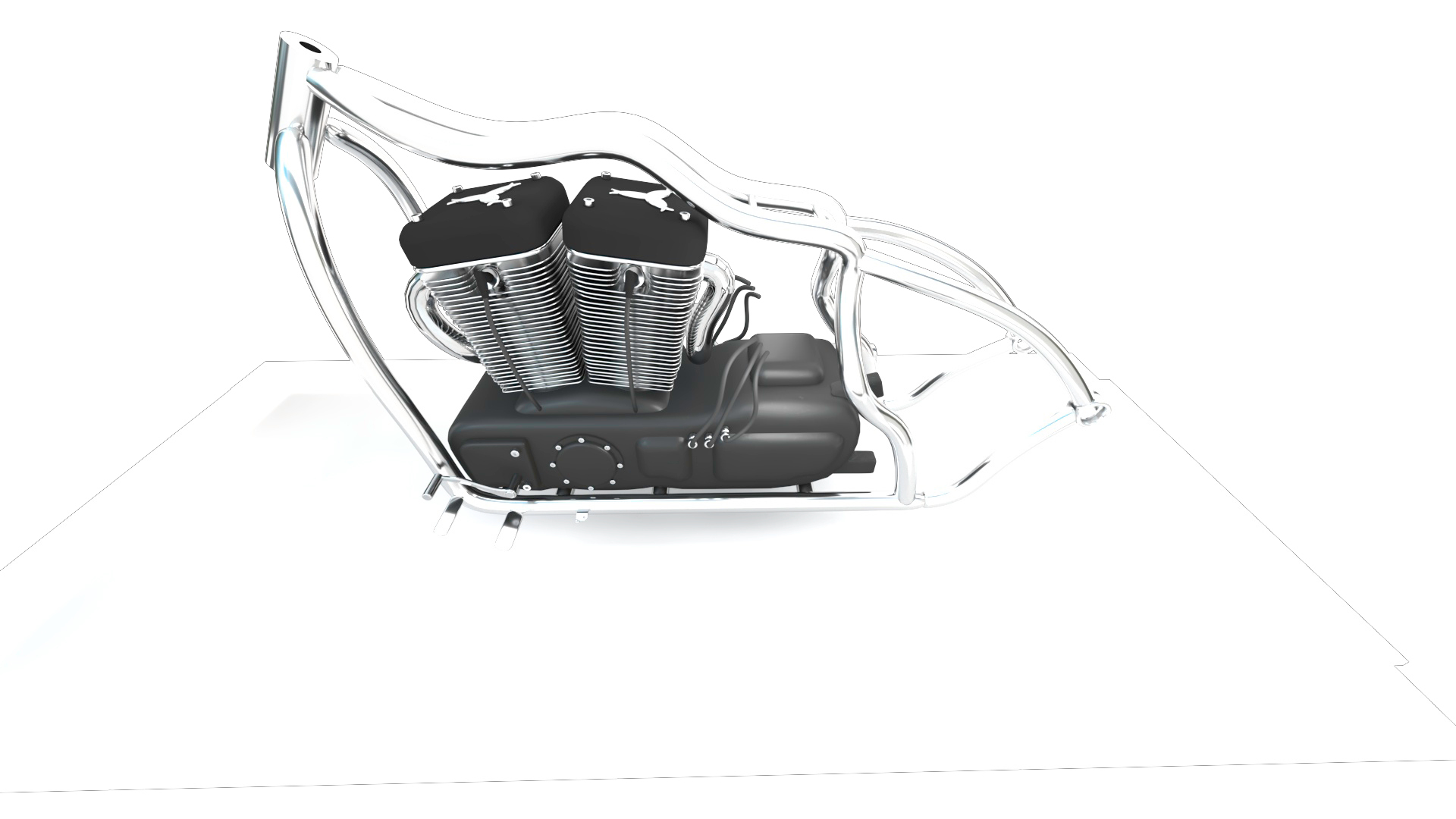 3D Motorcycle Base 5 - TurboSquid 2365386