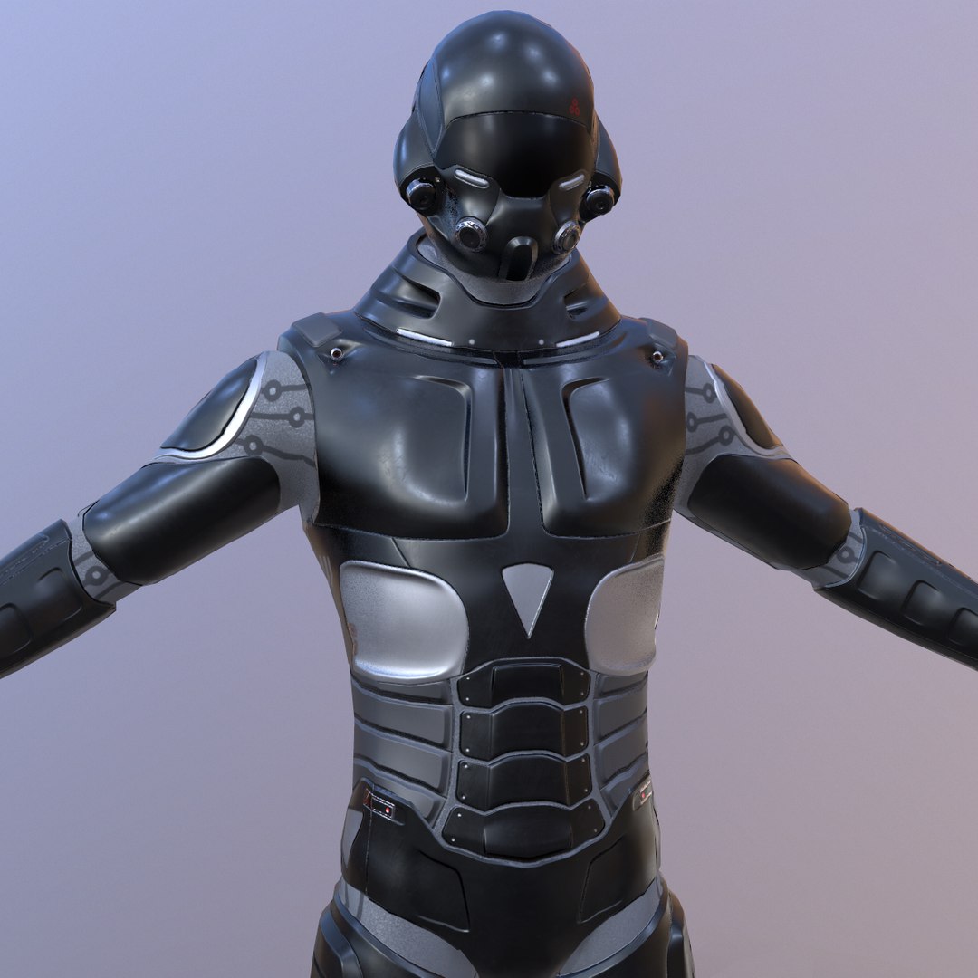 Ready Sci-fi Soldier 3D Model - TurboSquid 1156658