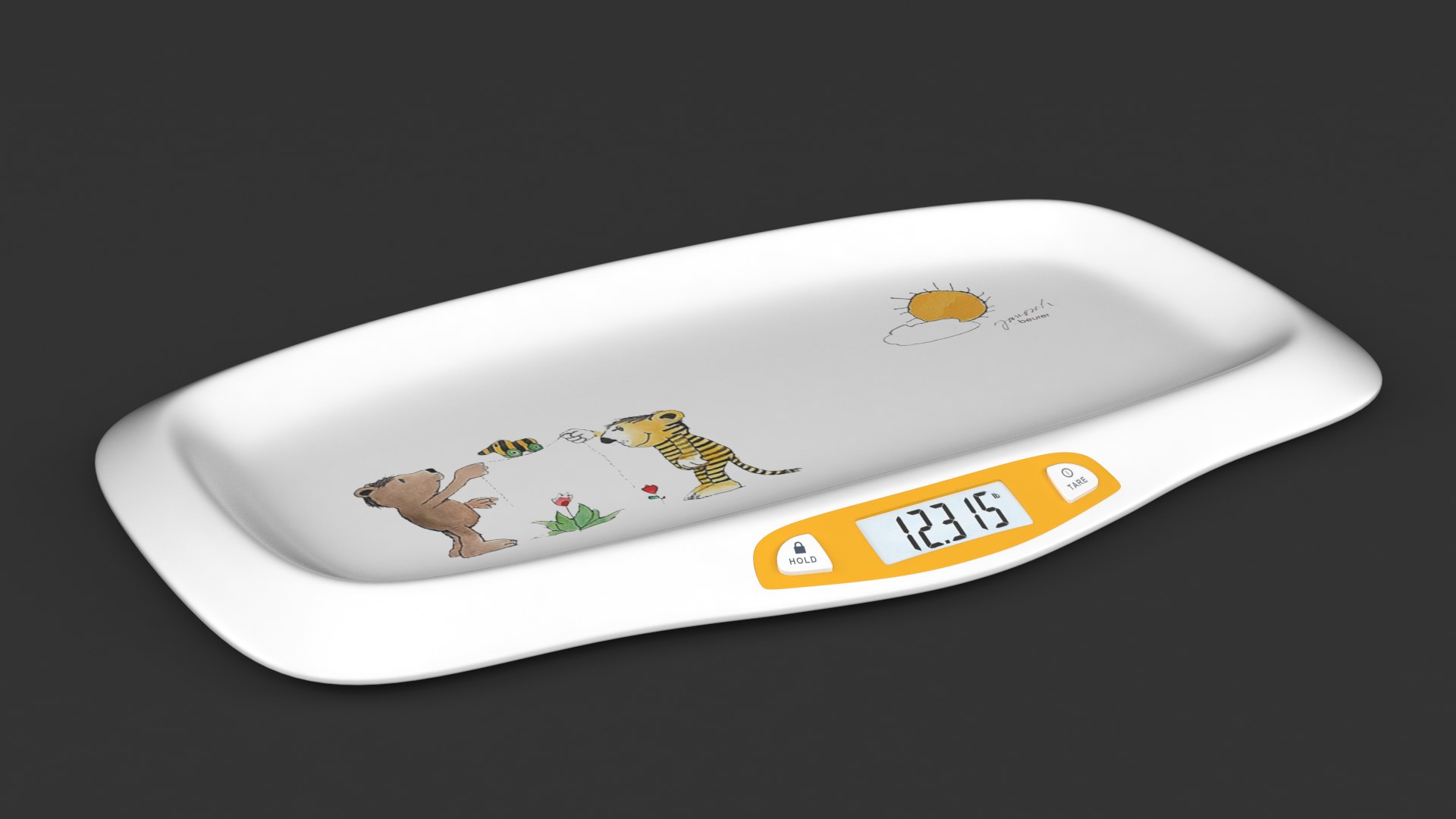 Digital Baby Scale 3D Model - TurboSquid 2071063