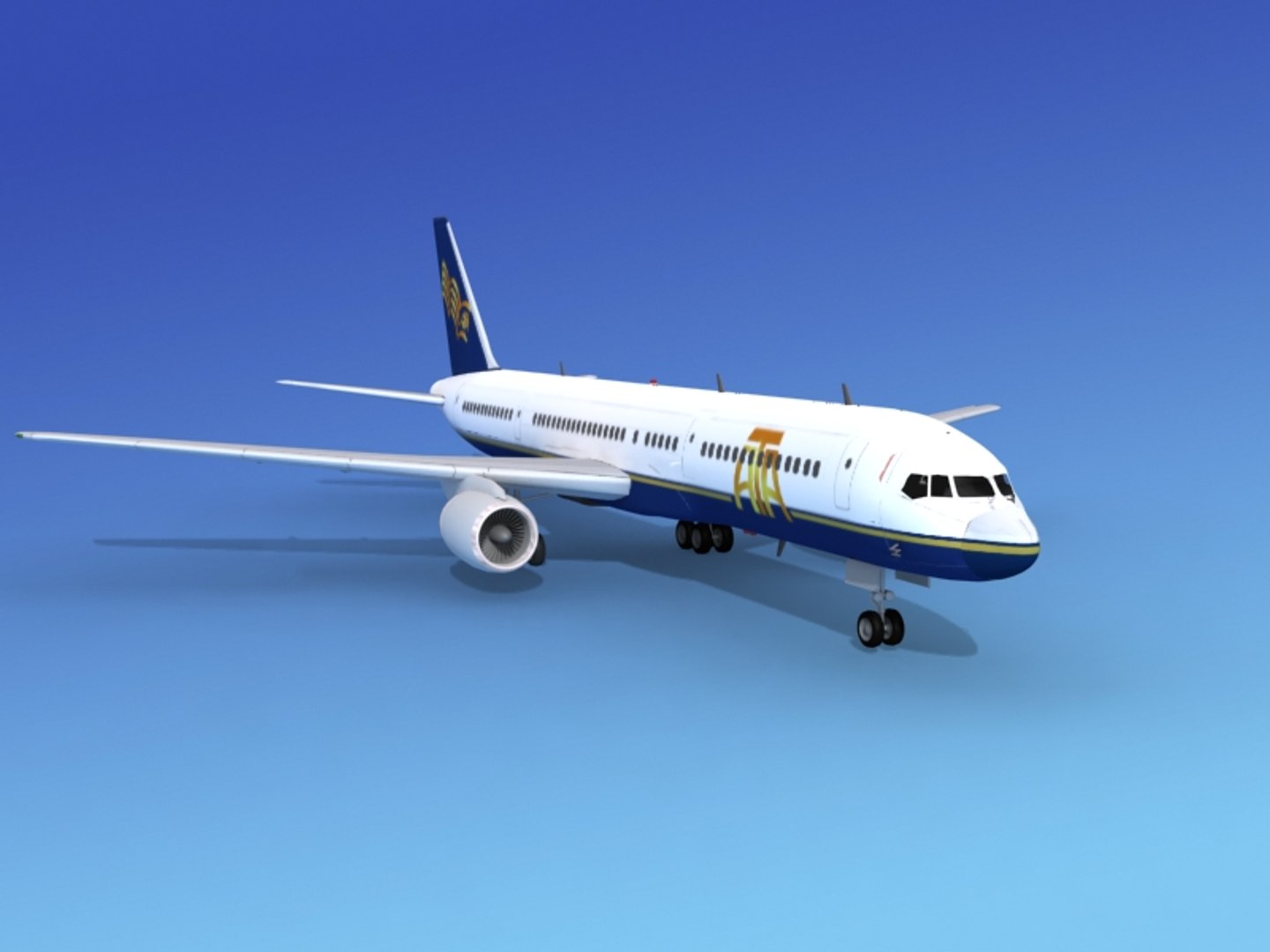 Airline Boeing 757 757-200 3d 3ds