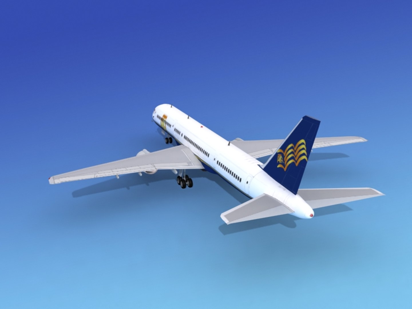 Airline Boeing 757 757-200 3d 3ds