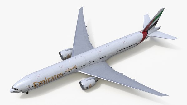 modelo 3d Boeing 777 de Emirates manipulado - TurboSquid 2346630