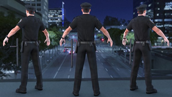 3D police officer 2020 pbr model - TurboSquid 1572500