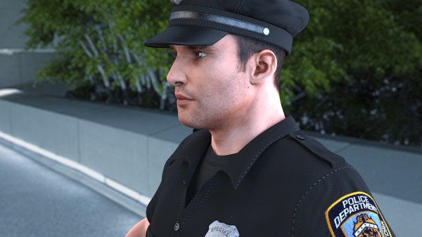 3D police officer 2020 pbr model - TurboSquid 1572500
