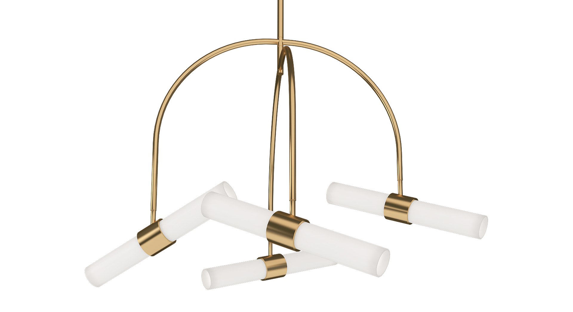 3D Calumn 4-Light Chandelier Model - TurboSquid 1992038