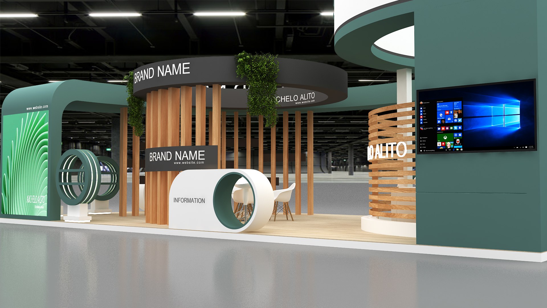 3d Exhibition 3D Model - TurboSquid 2490679