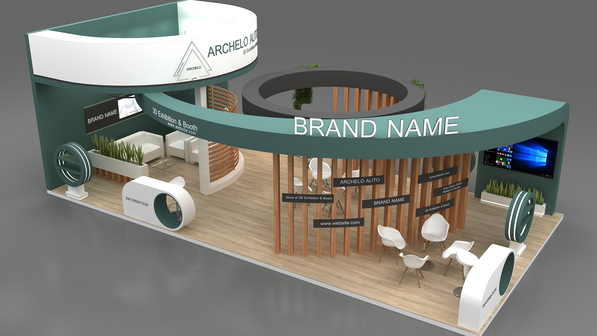 3d Exhibition 3D Model - TurboSquid 2490679