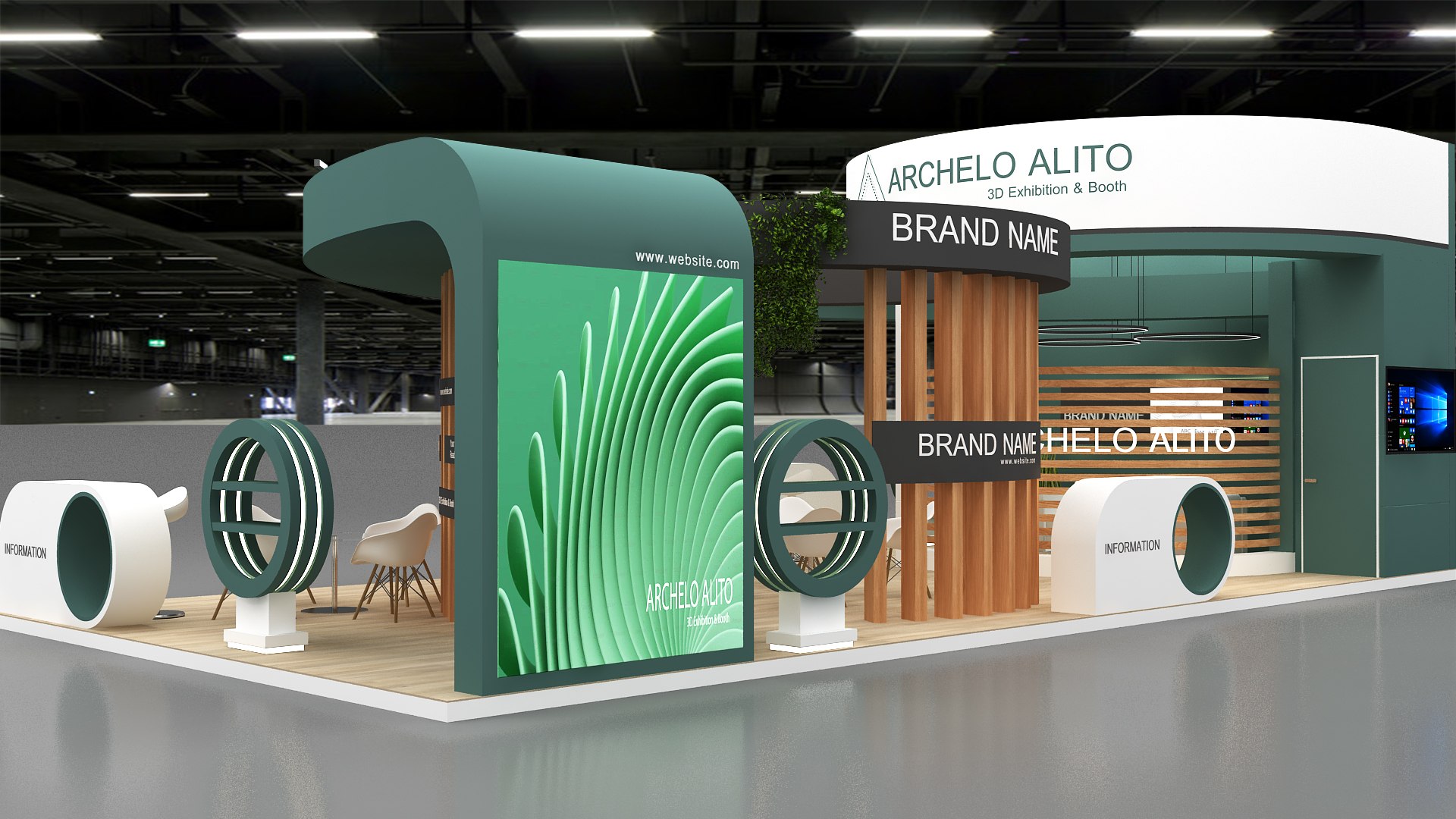 3d Exhibition 3D Model - TurboSquid 2490679