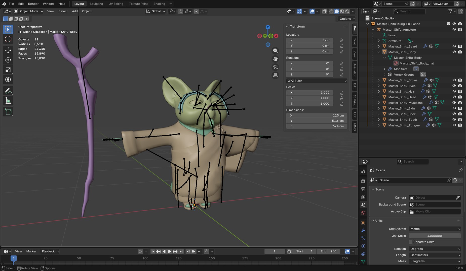 3D Master Shifu - Kung Fu Panda Model - TurboSquid 2492013