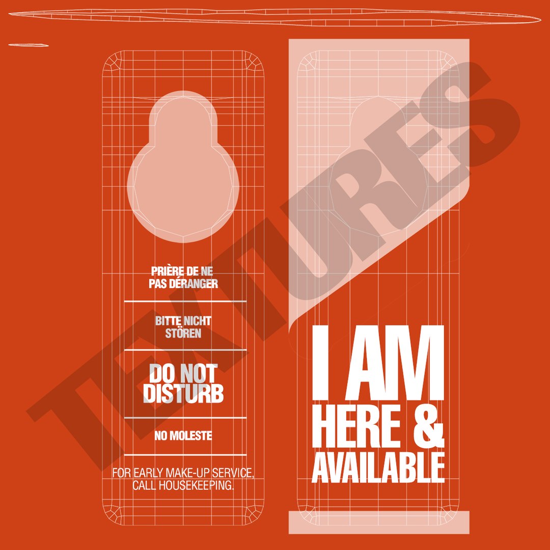 Disturb Sign V2 3D Model | 1148402 | TurboSquid