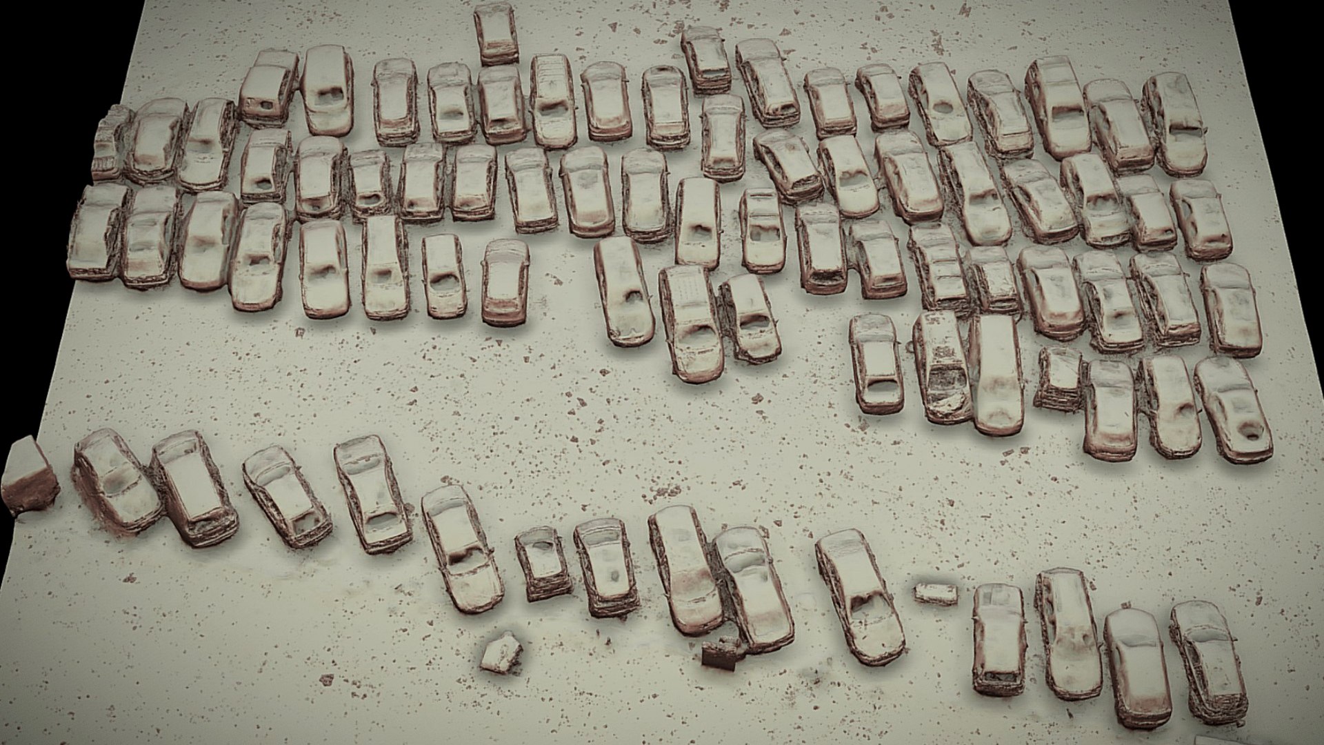 Cars Abandoned Wrecks Parking Junkyard Part1 Drone Scan 3D - TurboSquid ...