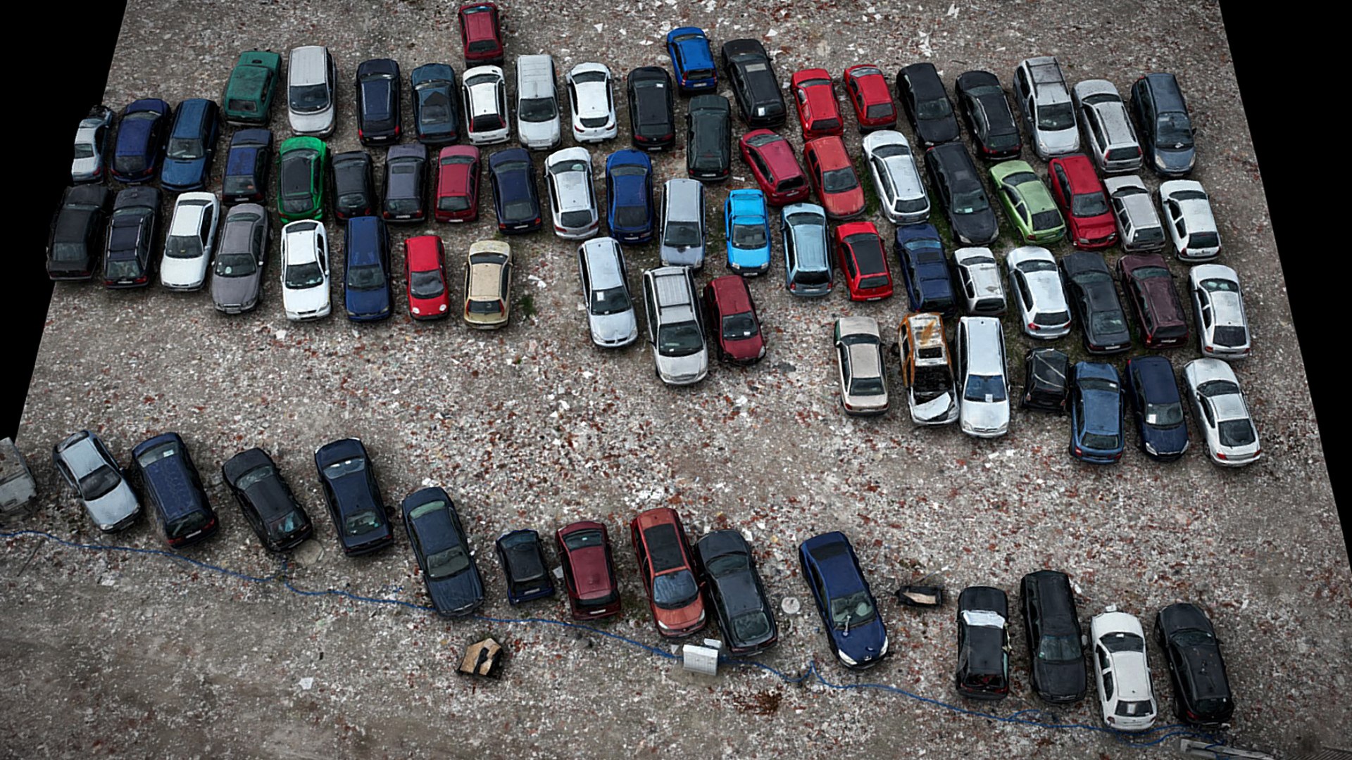 Cars Abandoned Wrecks Parking Junkyard Part1 Drone Scan 3D - TurboSquid ...