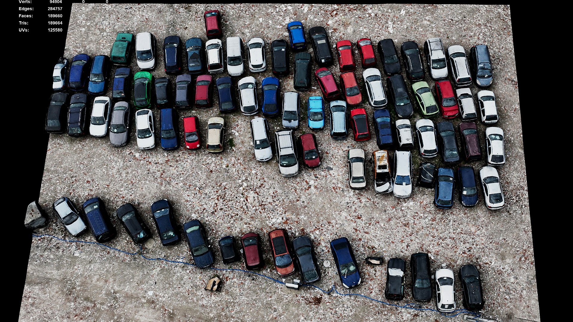 Cars Abandoned Wrecks Parking Junkyard Part1 Drone Scan 3D - TurboSquid ...