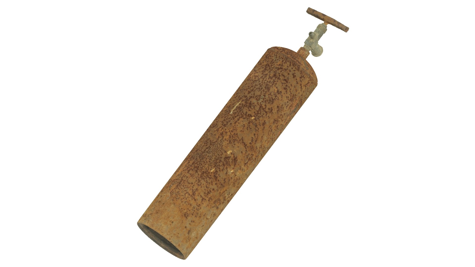 3D Rusty Old Gas Cylinder Raw Scanned - TurboSquid 1784733