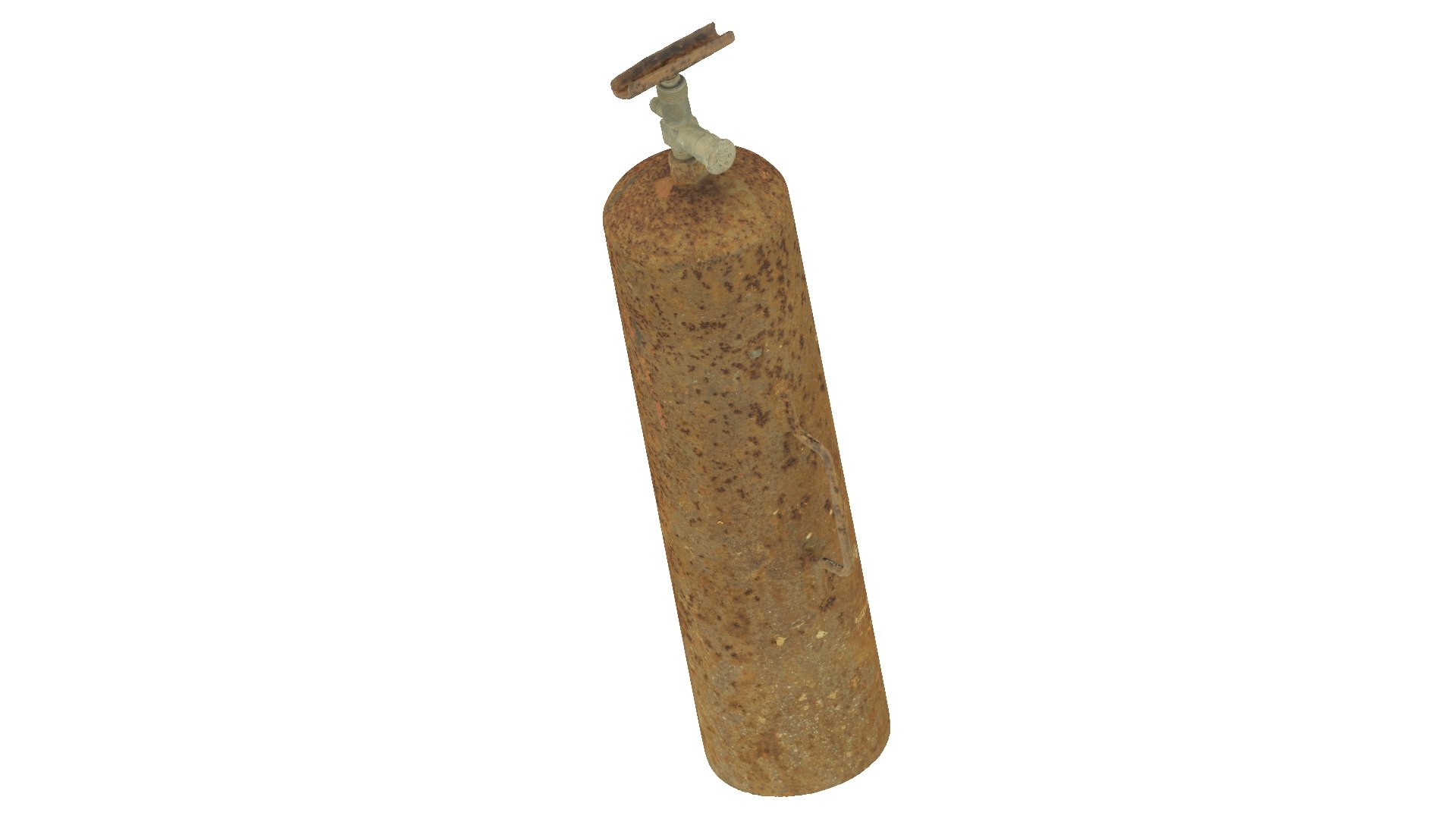 3D Rusty Old Gas Cylinder Raw Scanned - TurboSquid 1784733