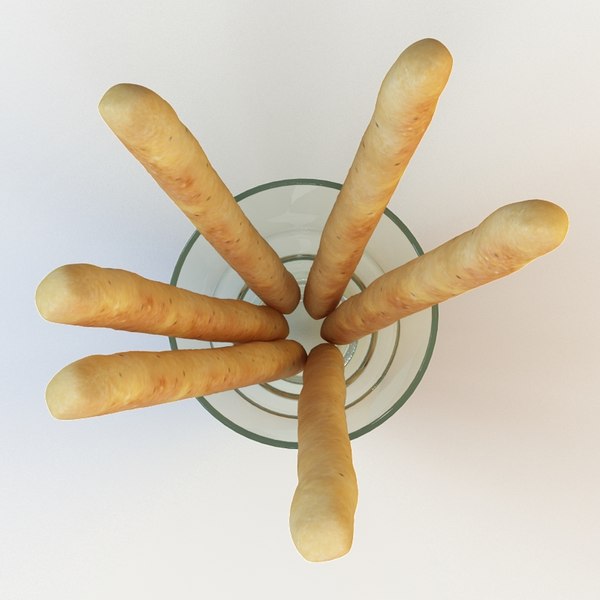 stick bread 3d model