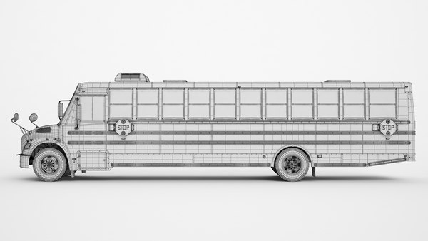 modelo 3d Autobús escolar Freightliner M2 106 - TurboSquid 1929891