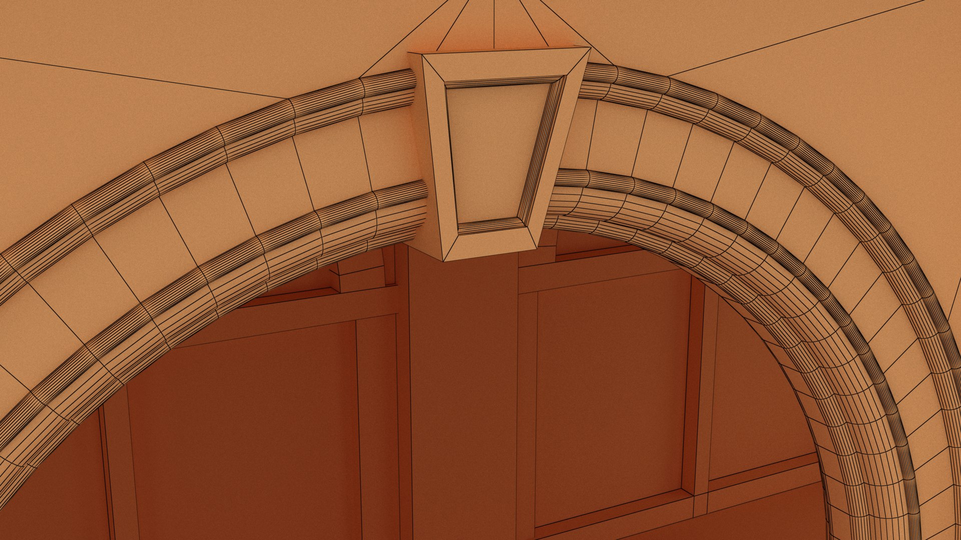 3D Building Front - 3 Arch Sections 008 Model - TurboSquid 2029748