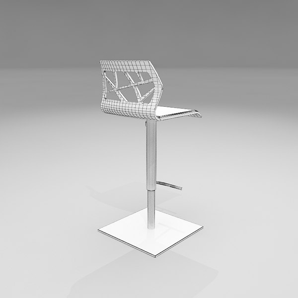3d funky bar stool model