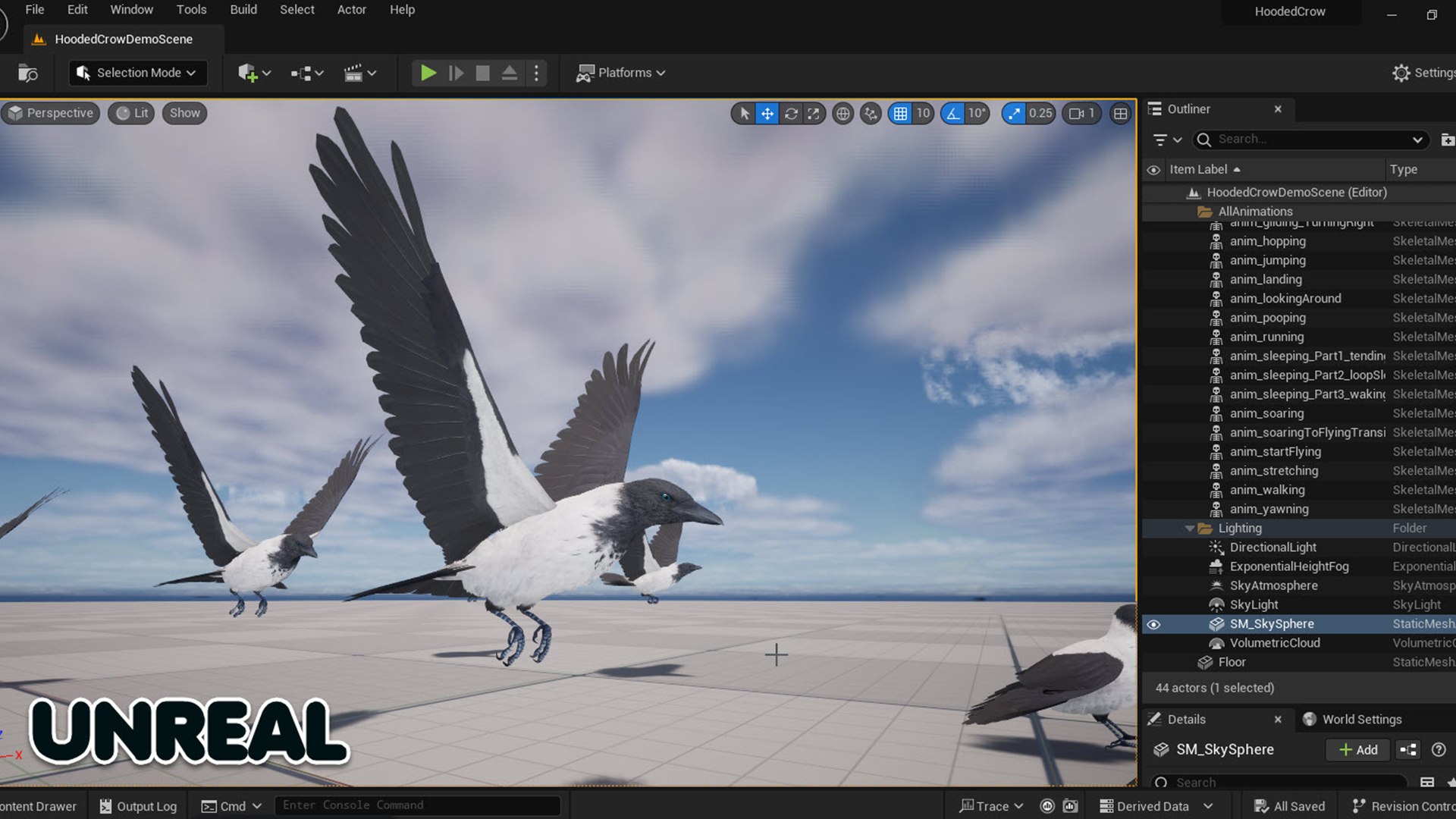3D Animated Realistic Hooded Crow - TurboSquid 2170028
