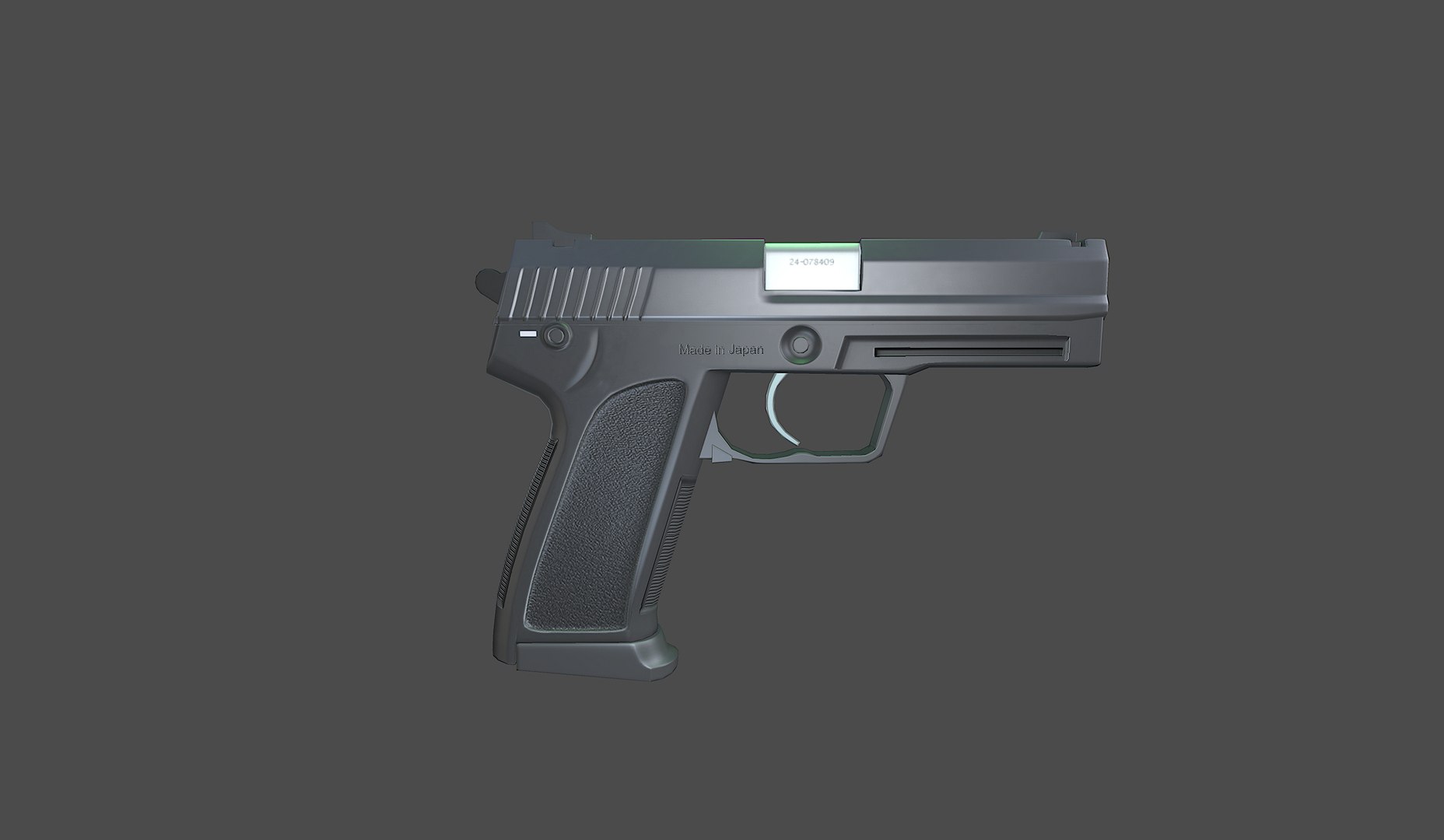 ready usp45 pistol 3d model