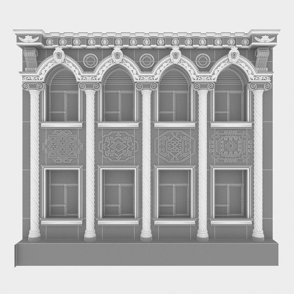 3D classic building window model - TurboSquid 1454165