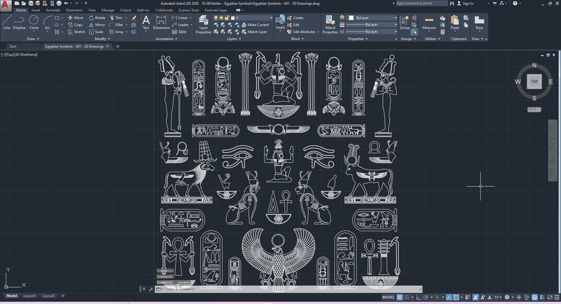 Egyptian Symbols - 041 3D - TurboSquid 2233494