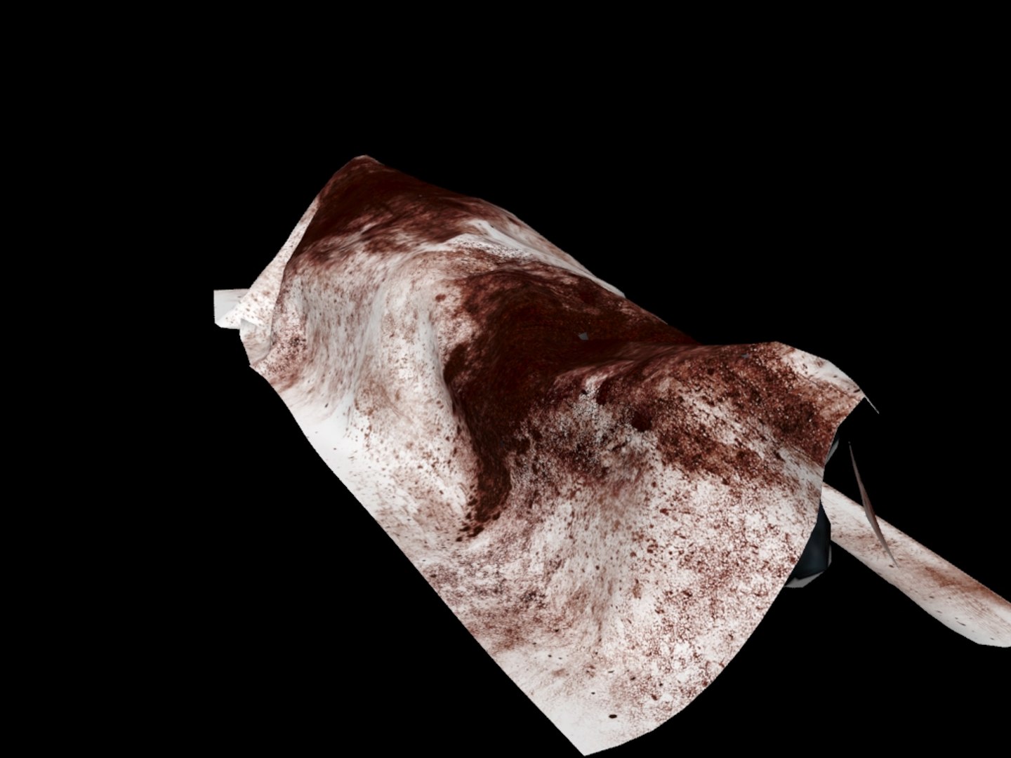 3dsmax Dead Body Covered Bloody