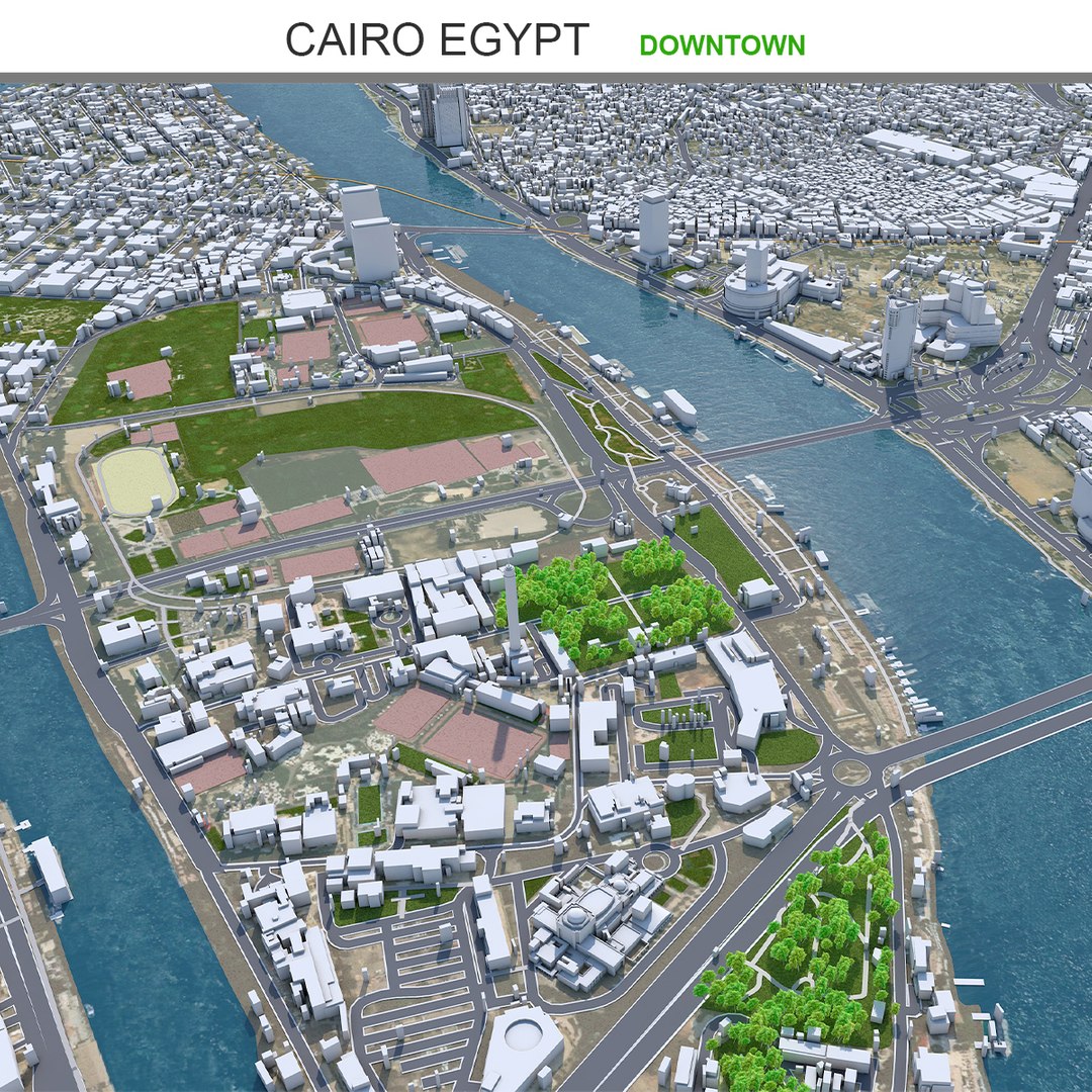 Cairo Downtown Egypt 3D Model - TurboSquid 1988725