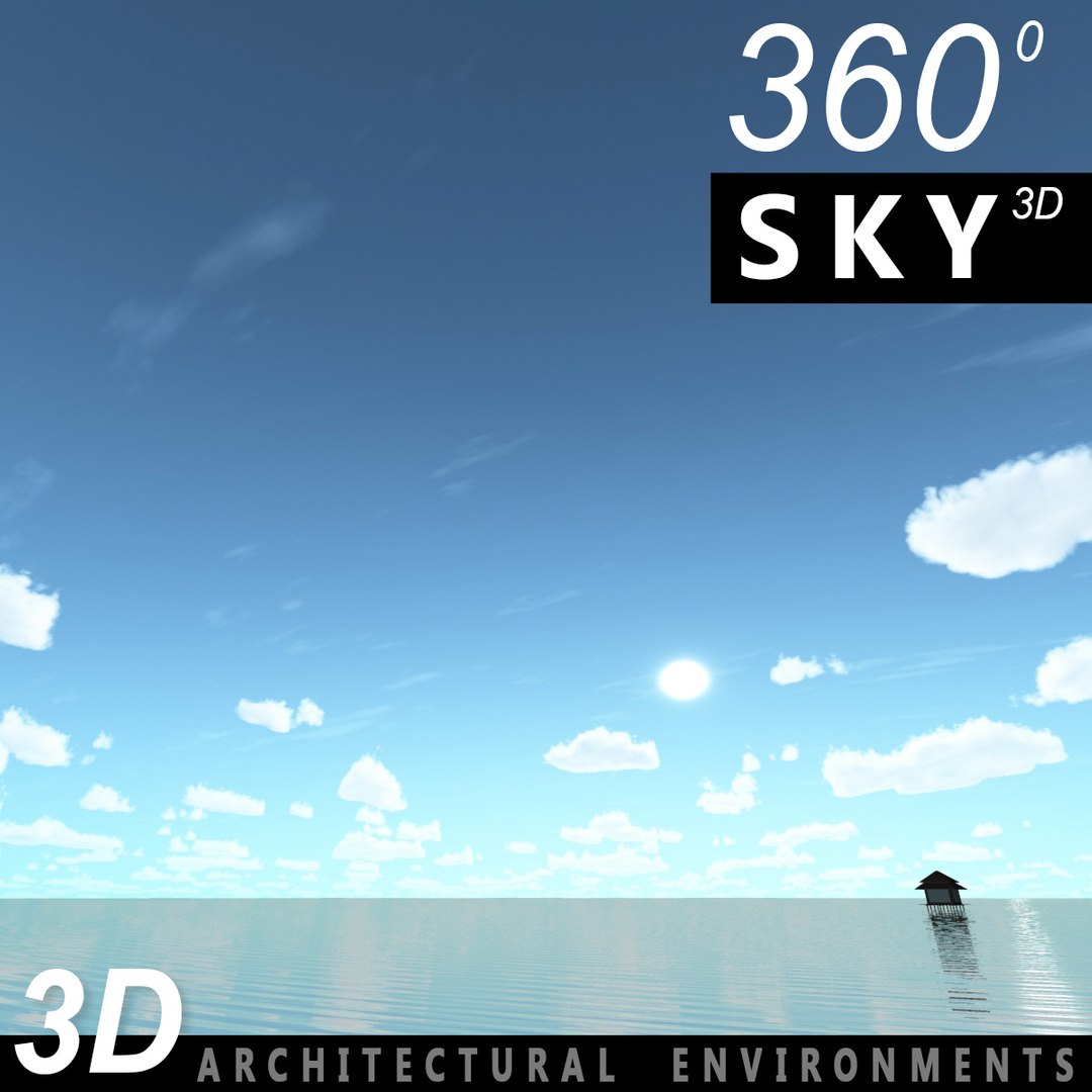 sky clouds 3d max