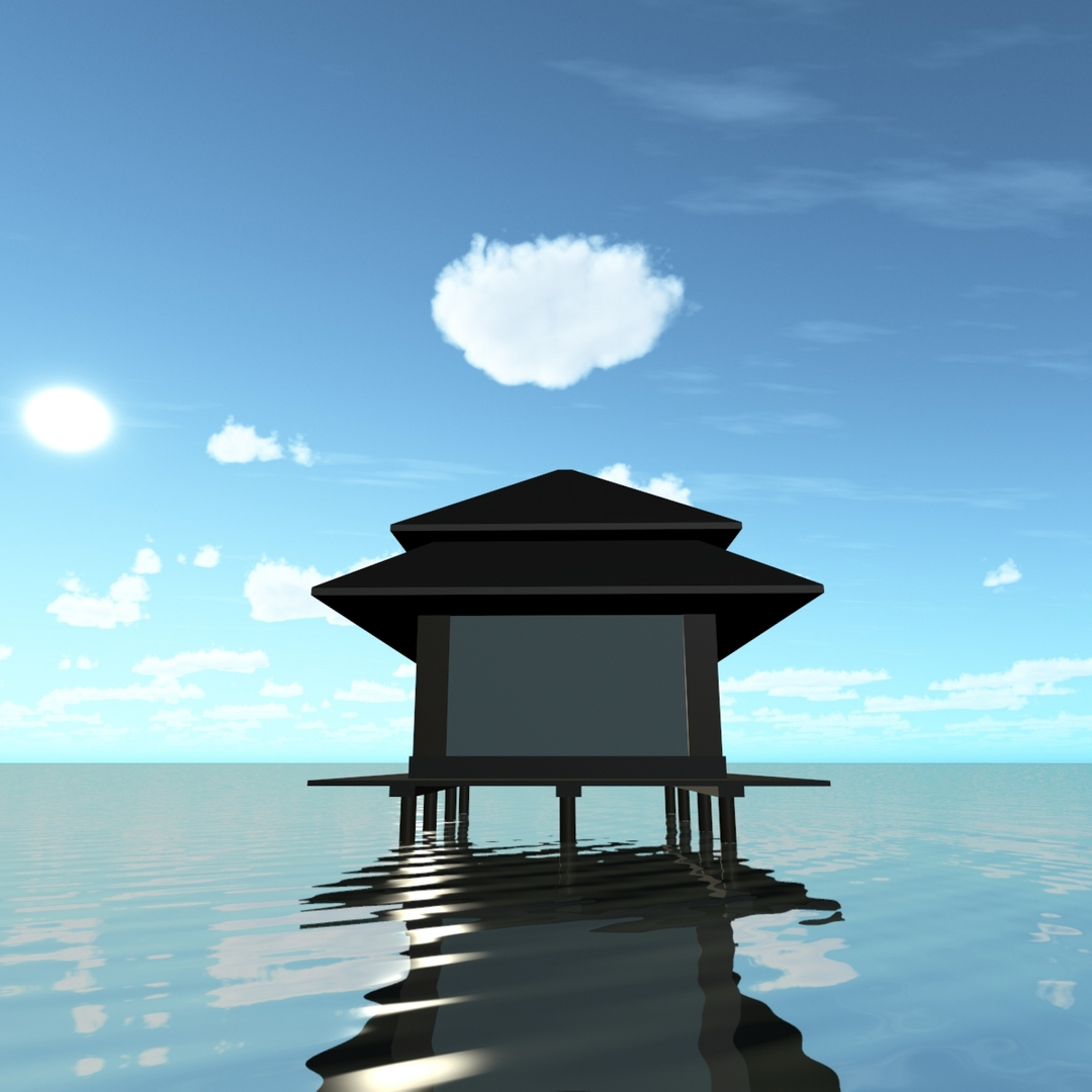 sky clouds 3d max