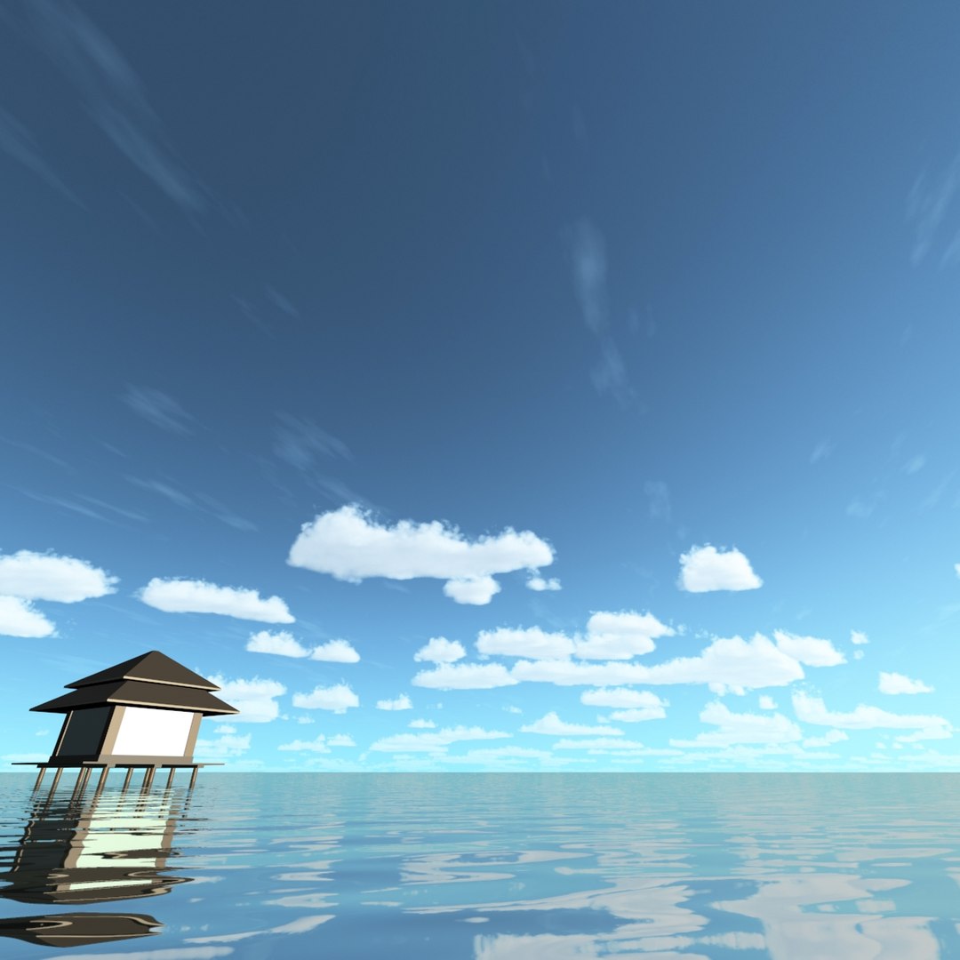 sky clouds 3d max