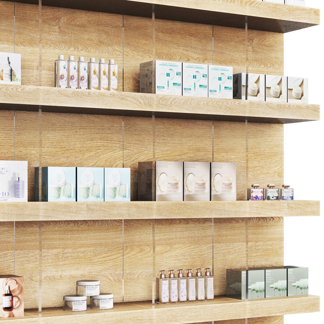 3D Model Pharmacy Drugstore Showcase02 - TurboSquid 2348768