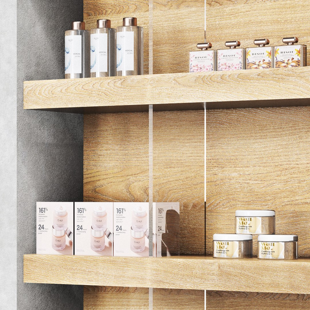 3D Model Pharmacy Drugstore Showcase02 - TurboSquid 2348768