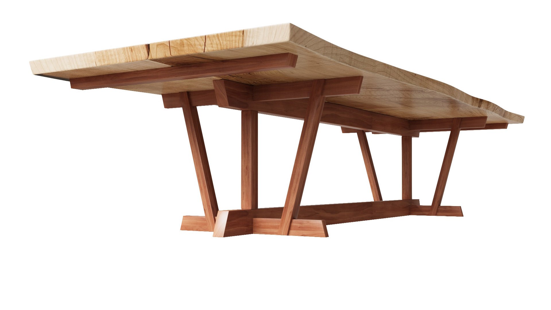 Nakashima Wood Workers Sunset Dining Table Model - TurboSquid 2364631