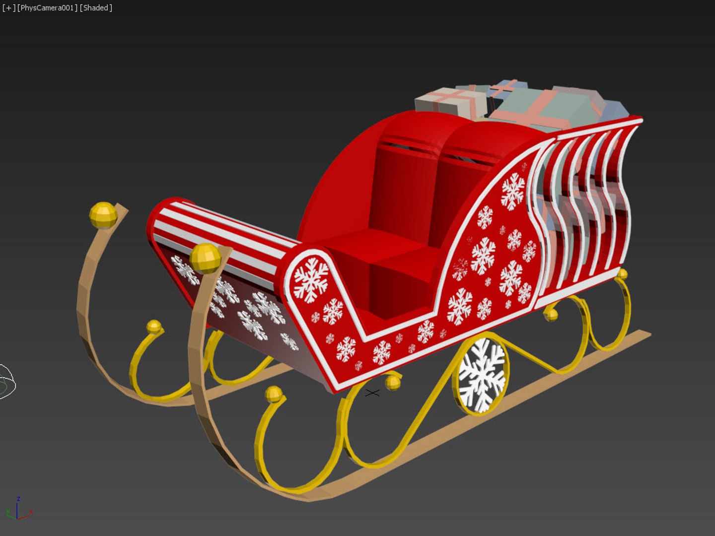 Free 3D Santa S Sleigh - TurboSquid 1234272
