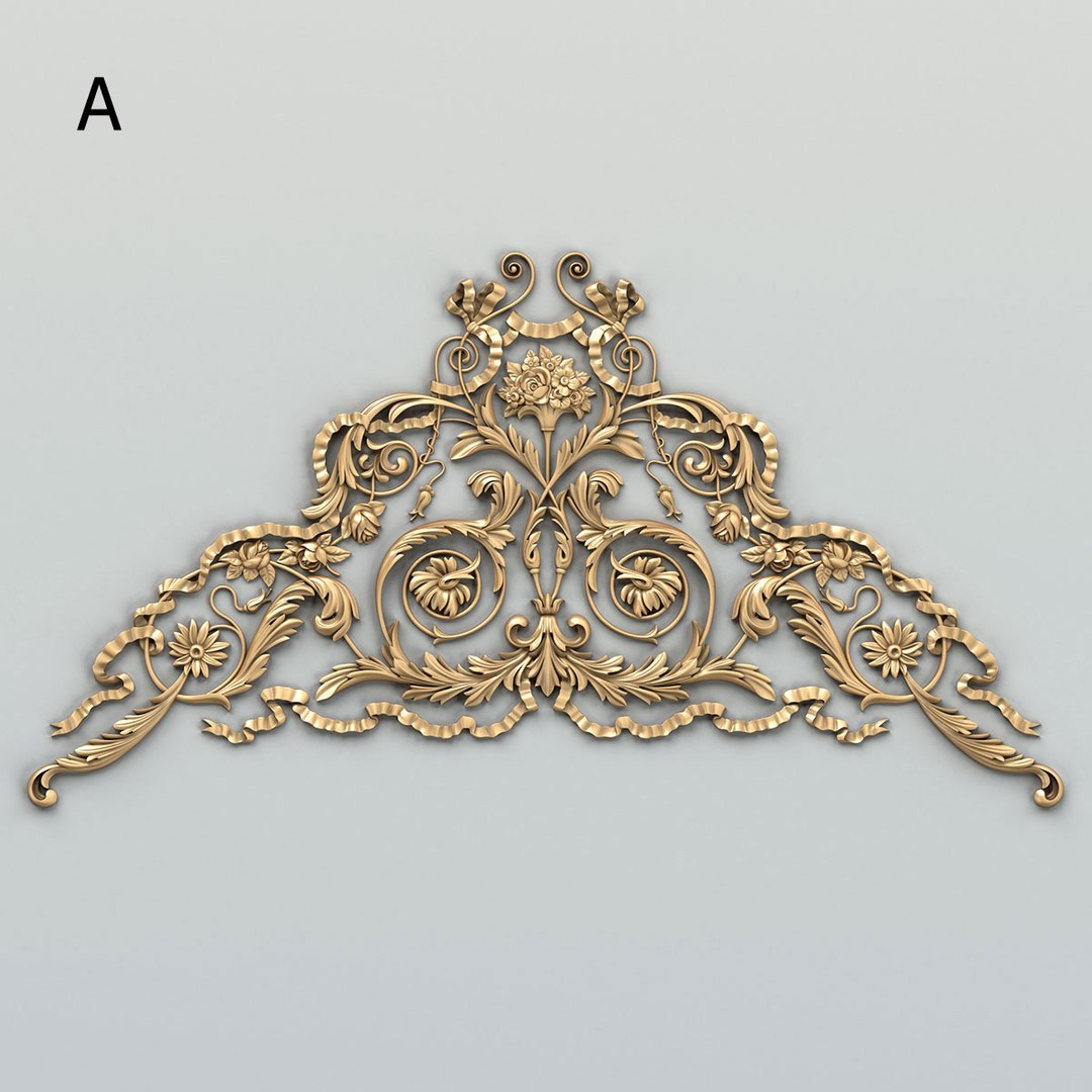 3D Corner Decor 022 3 Types Model - TurboSquid 1944753