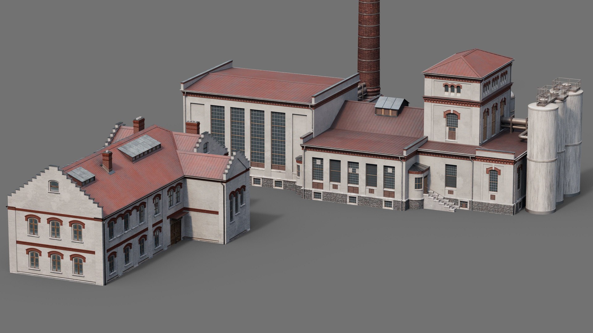Brewery Buildings 3D model - TurboSquid 2171793