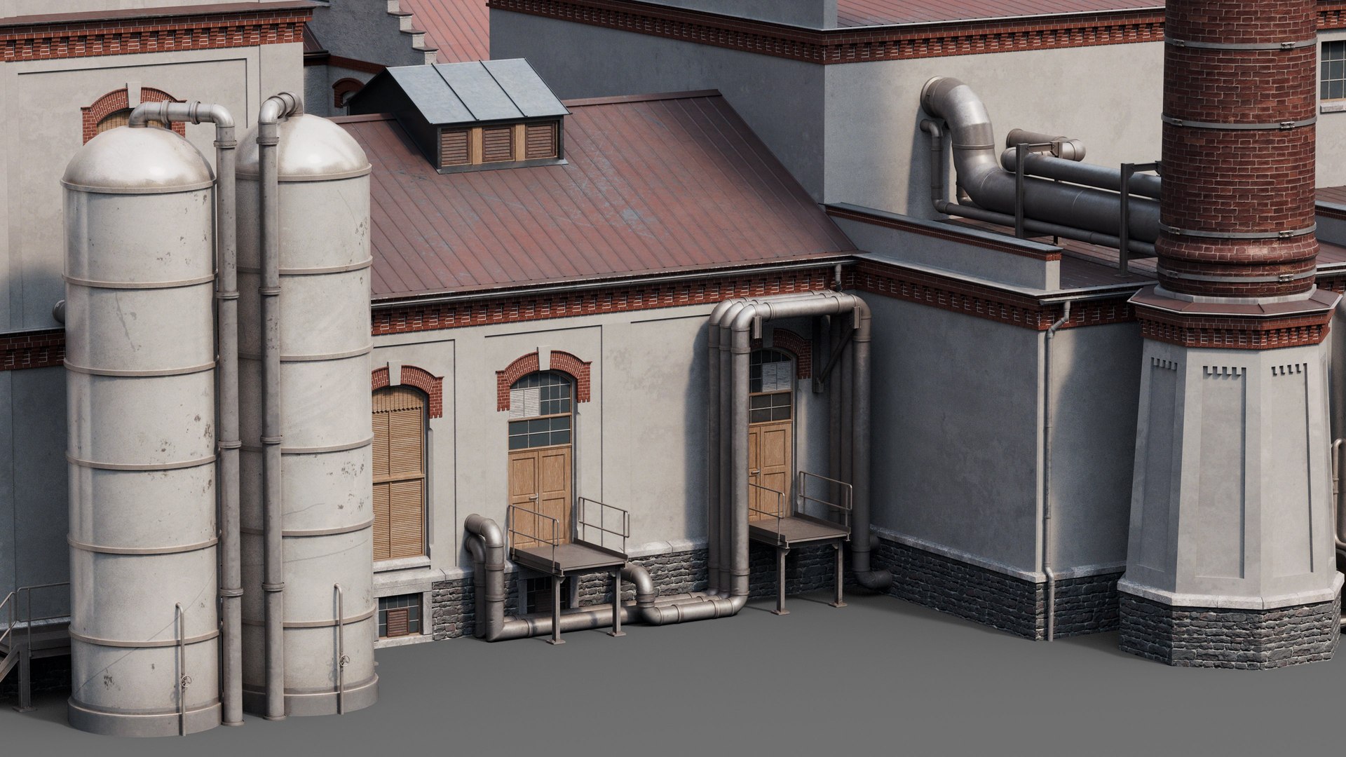 Brewery Buildings 3D model - TurboSquid 2171793