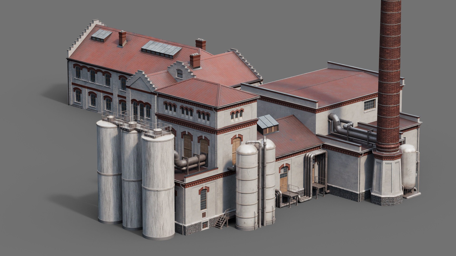 Brewery Buildings 3D model - TurboSquid 2171793