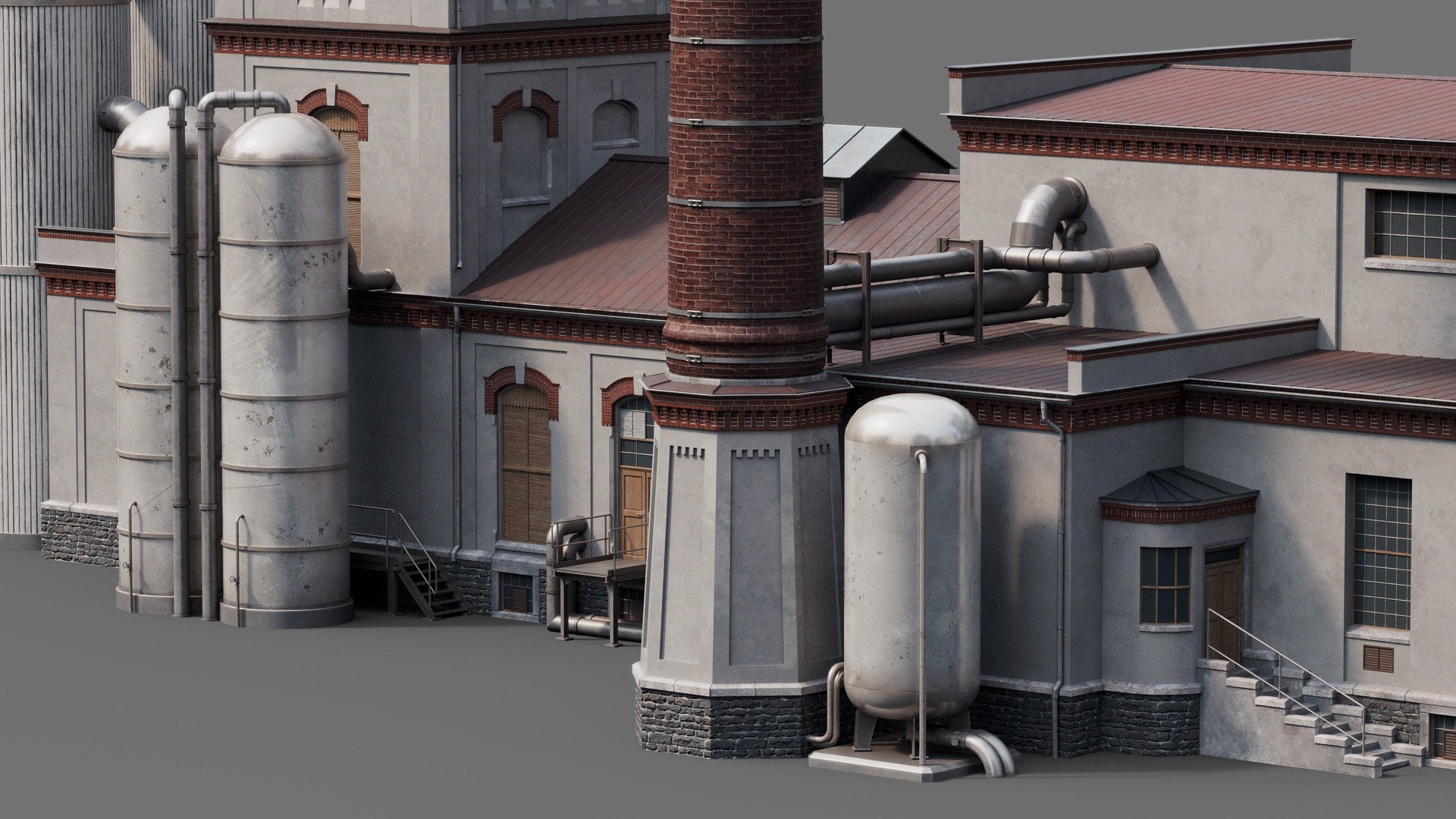 Brewery Buildings 3D model - TurboSquid 2171793