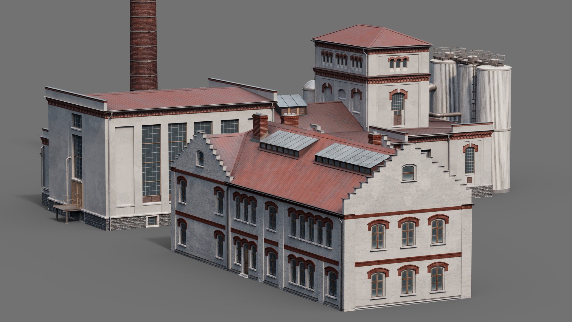 Brewery Buildings 3D model - TurboSquid 2171793